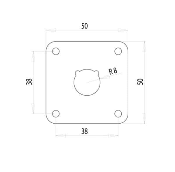 Knuckle Mounting Plate - The Interpretation Shop from blackbox-av