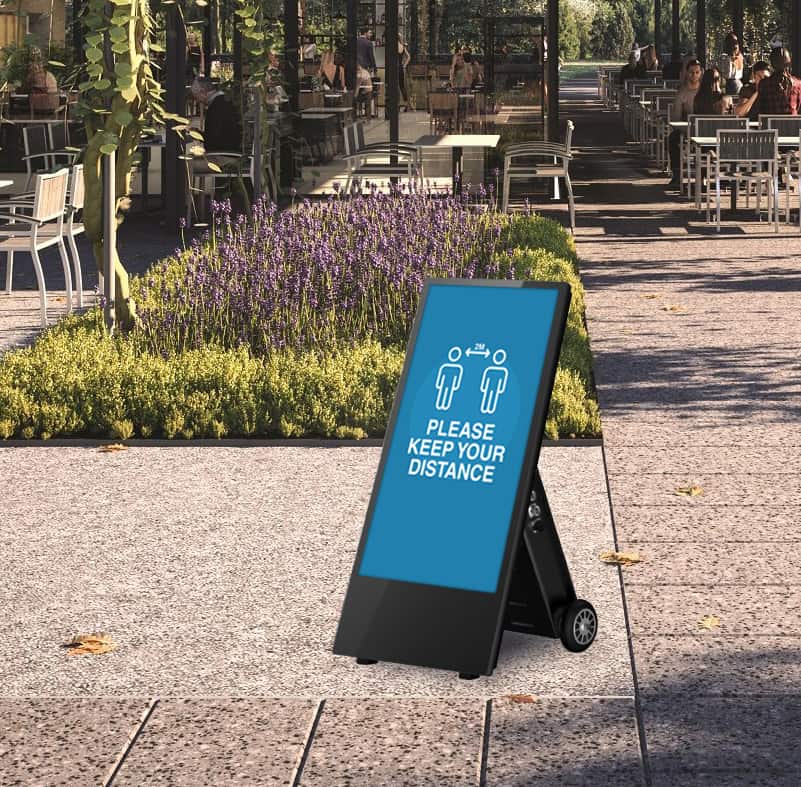 43" Portable Outdoor Battery Powered Display - InterpretationShop